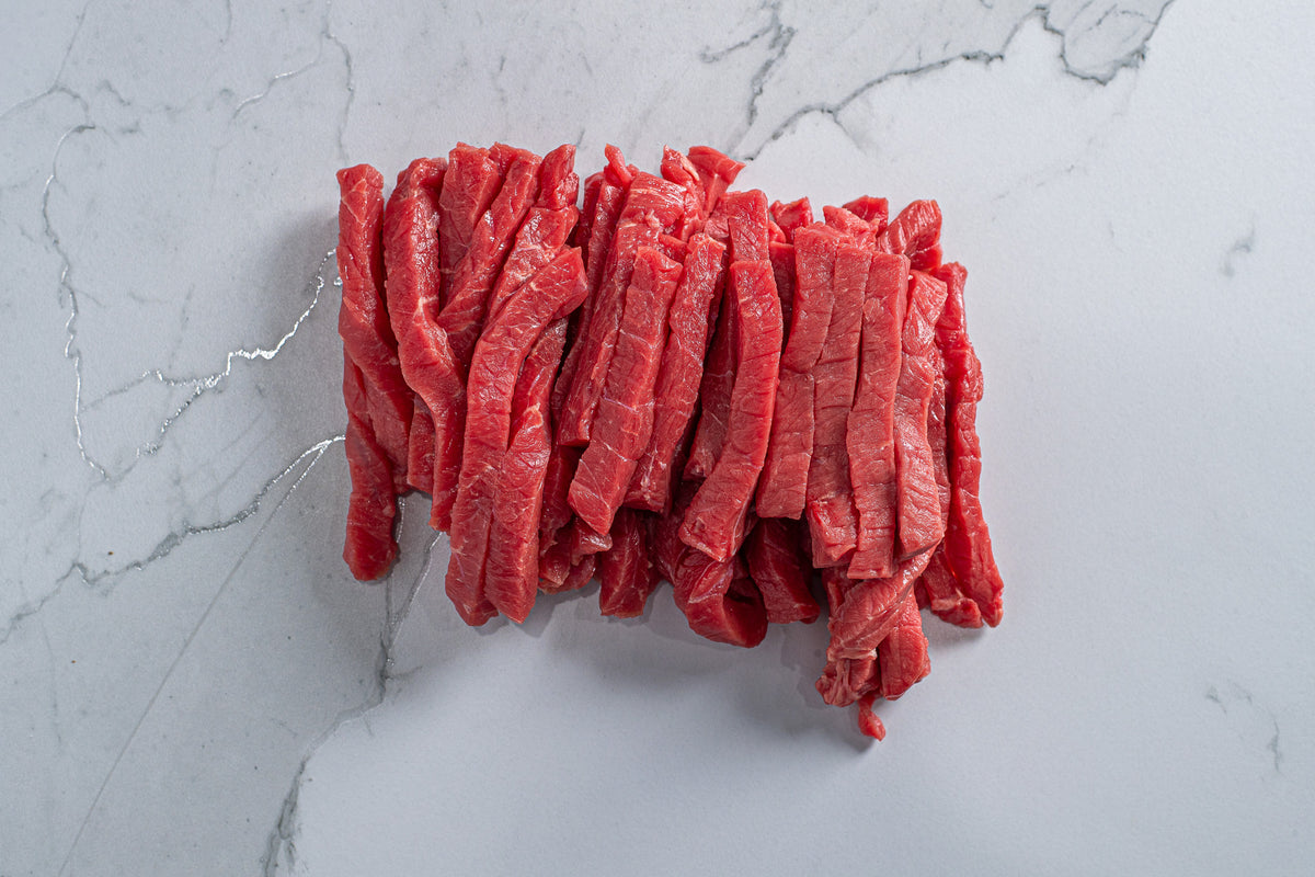 Buy Grain-Fed Beef Strips online |Meat House Gourmet Butcher