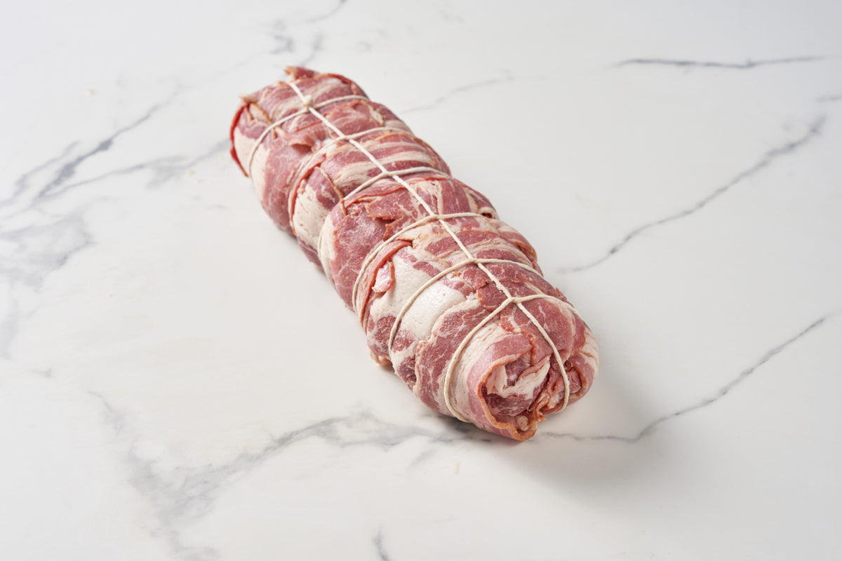Buy Beef Bacon Wrapped Tenderloin Roast Online – Meat House Gourmet Butcher